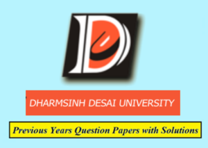 Dharmsinh Desai University Previous Question Papers | Download DDU ...