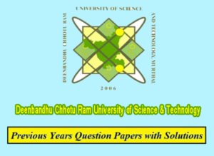 Deenbandhu Chhotu Ram University of Science & Technology Previous ...