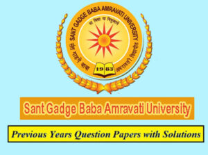 Sant Gadge Baba Amravati University Previous Question Papers | Download ...