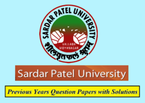 Sardar Patel University Previous Question Papers | Download SPUVVN ...