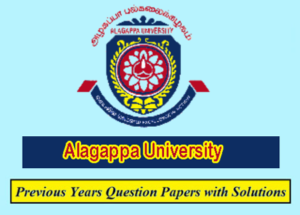 Alagappa University Previous Question Papers Download Free