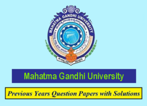 Mahatma Gandhi University Nalgonda Previous Question Papers Download