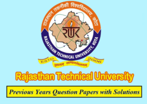 Rajasthan Technical University Previous Question Papers | Download RTU ...