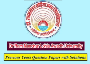Dr Ram Manohar Lohia Avadh University Previous Question Papers ...