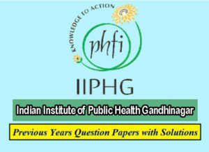 Indian Institute of Public Health Gandhinagar (IIPHG) Solved Question ...