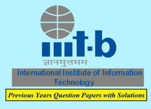 International Institute of Information Technology Bangalore Previous ...