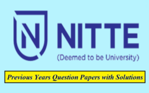 NITTE Mangalore University Previous Question Papers Download