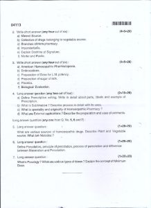 BHMS Last 10 Years Question Papers PDF Download | BHMS Exam Sample ...